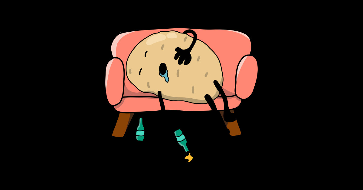 Funny Couch Potato Cartoon - Couch Potato Cartoon - Posters and Art ...