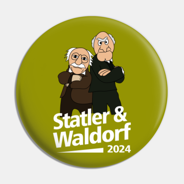 The Muppets Statler & Waldorf Vote For 2024 Cool - Muppets - Pin ...