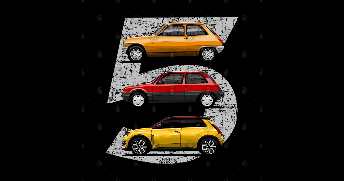 The three generations of the iconic french small car - Renault 5 ...
