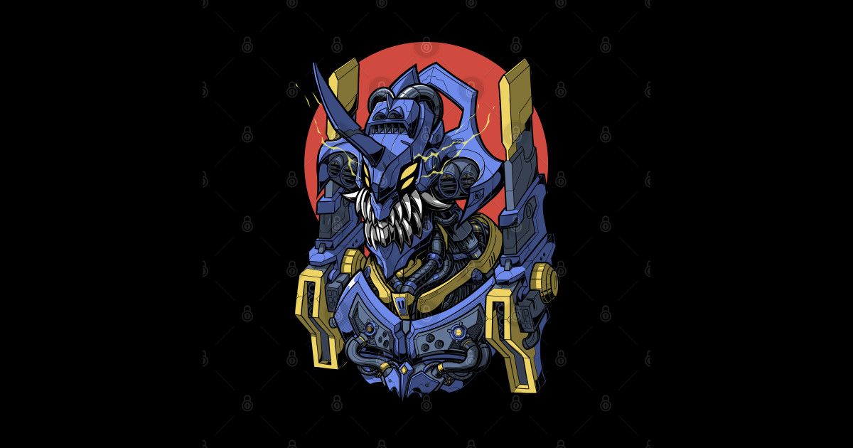 Hanya Mech Eva Unit-1 - Evangelion - Sticker | TeePublic