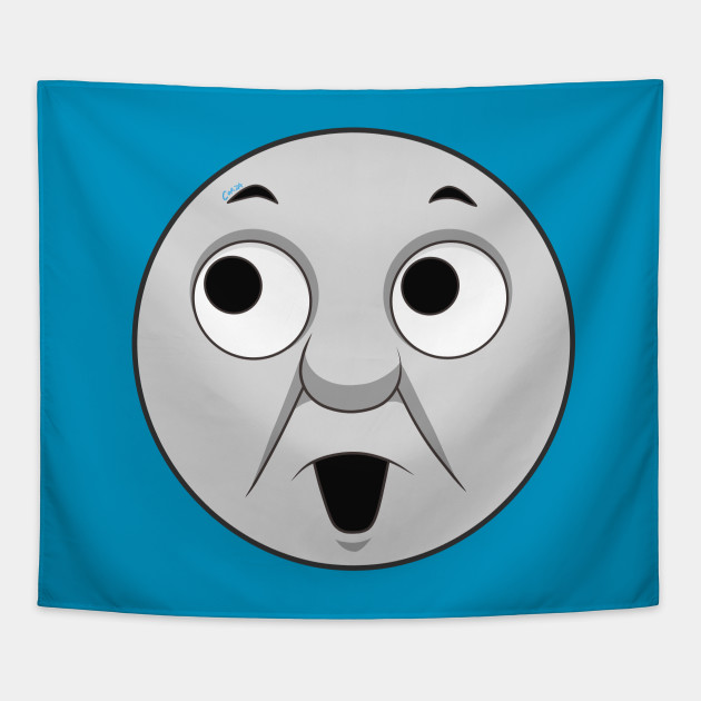 Thomas shocked face - Thomas Tank Engine - Tapestry | TeePublic