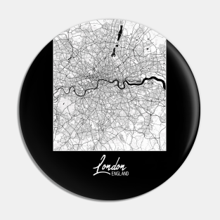 Old Map Of London England Pins and Buttons for Sale | TeePublic