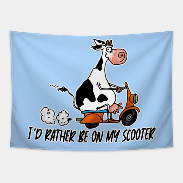I'd Rather be on my Scooter - Scooter - Tapestry | TeePublic