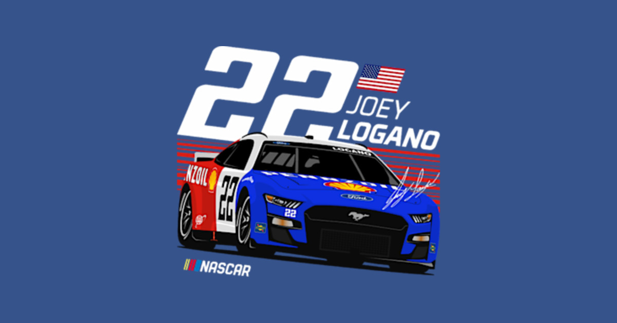 Joey Logano 22 Throwback - Joey Logano - T-Shirt | TeePublic
