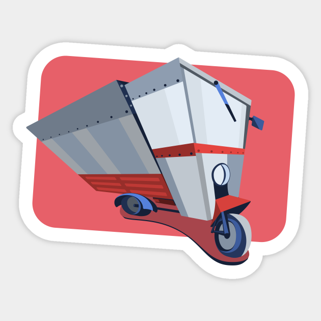 Three Wheeled Truck - Three Wheeled Truck - Sticker | TeePublic