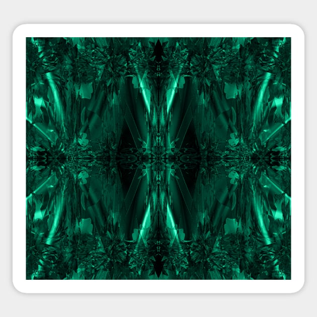 Etched Curtain in Jade - Emerald - Sticker | TeePublic