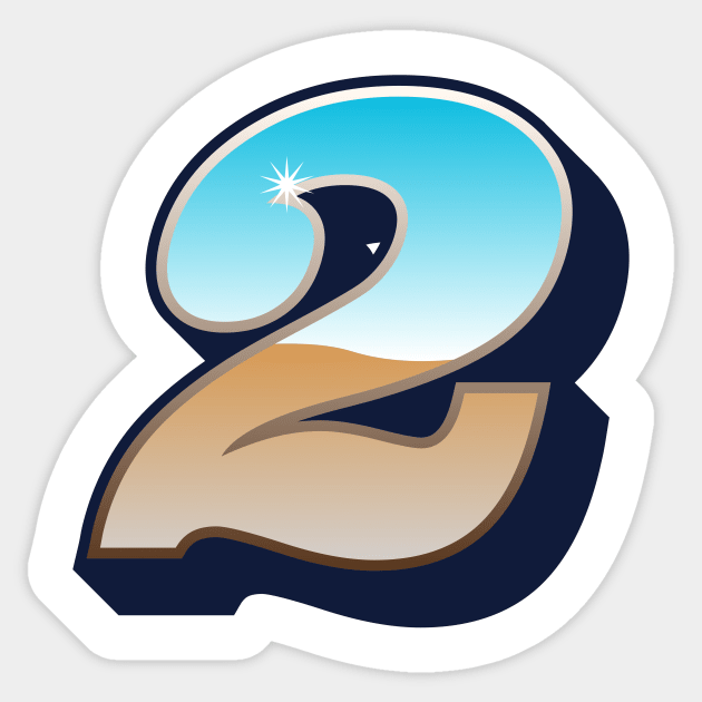 Chrome number 2 - Sticker - Sticker | TeePublic