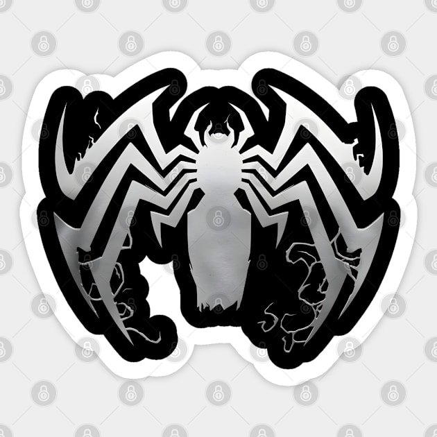 Venom symbol - Venom Spiderman - Sticker | TeePublic