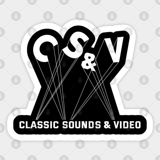 Classic Sounds & Vision - 90s - Sticker | TeePublic