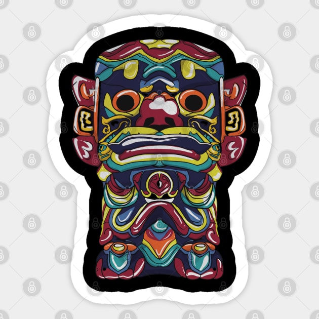 The Giant Totem Pole - Totem - Sticker | TeePublic
