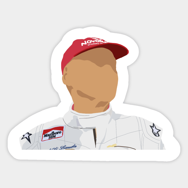 Formula 1 driver Niki Lauda - Niki Lauda - Sticker | TeePublic