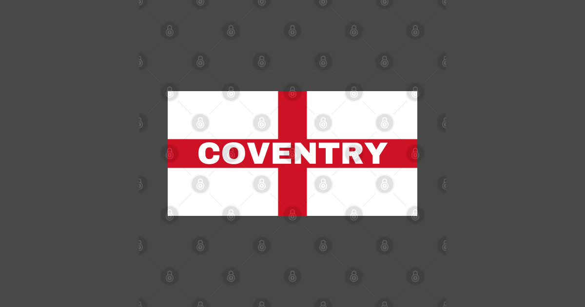 Coventry City in English Flag - Coventry City - T-Shirt | TeePublic