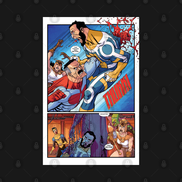 omni man killing immortal - Invincible - T-Shirt | TeePublic