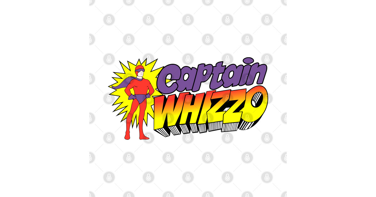 Captain Whizzo - Seventies Retro - T-Shirt | TeePublic
