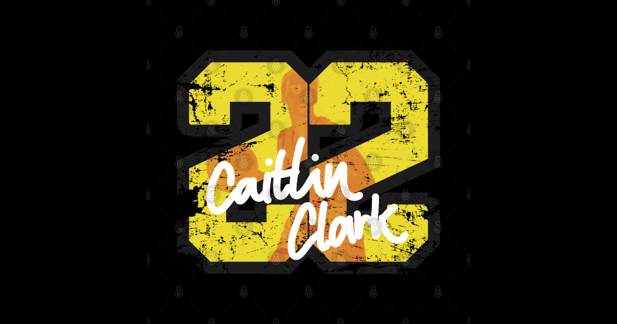 Caitlin Clark - 22 - retro style - Caitlin Clark - Sticker | TeePublic