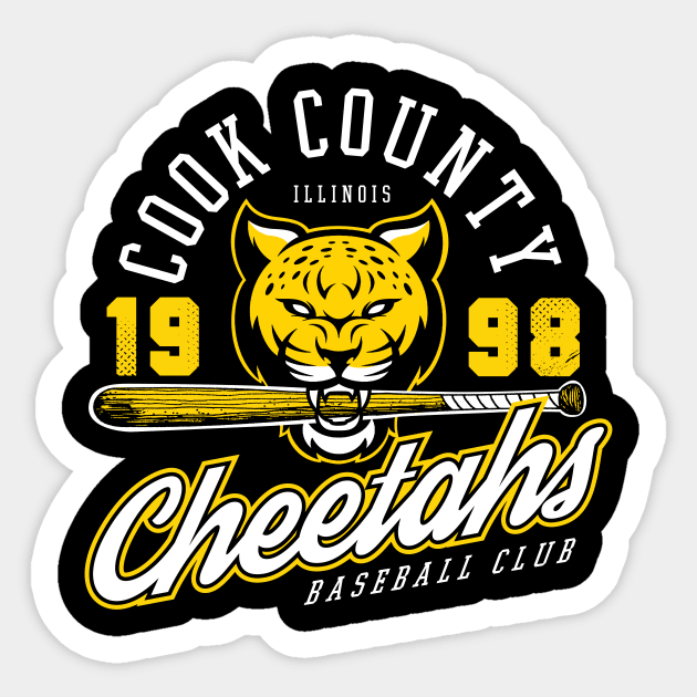 Cook County Cheetahs - Defunct Sports Teams - Sticker | TeePublic
