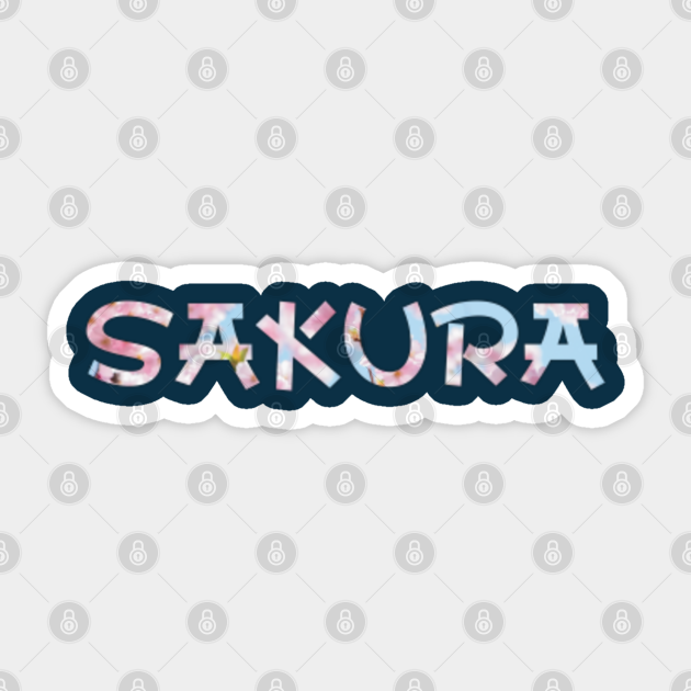 Japanese beautiful sakura word - Sakura Blossom - Sticker | TeePublic