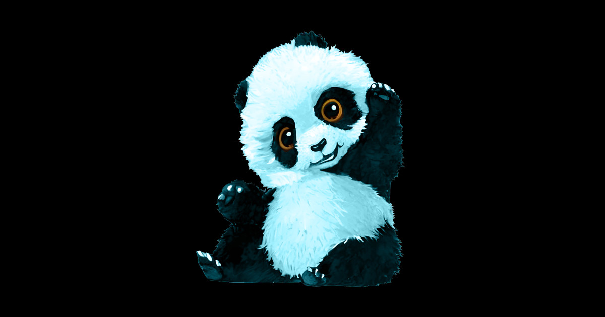 Baby Blue Panda - Baby Panda - Sticker | TeePublic