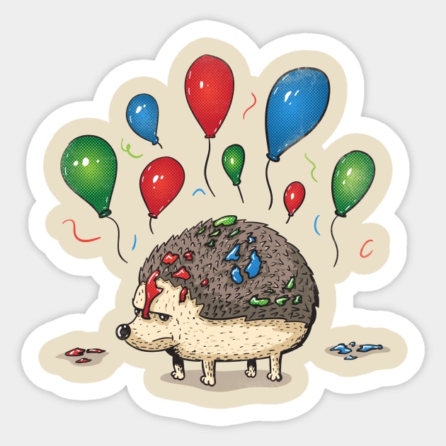 Party Popper - Hedgehog - Sticker | TeePublic