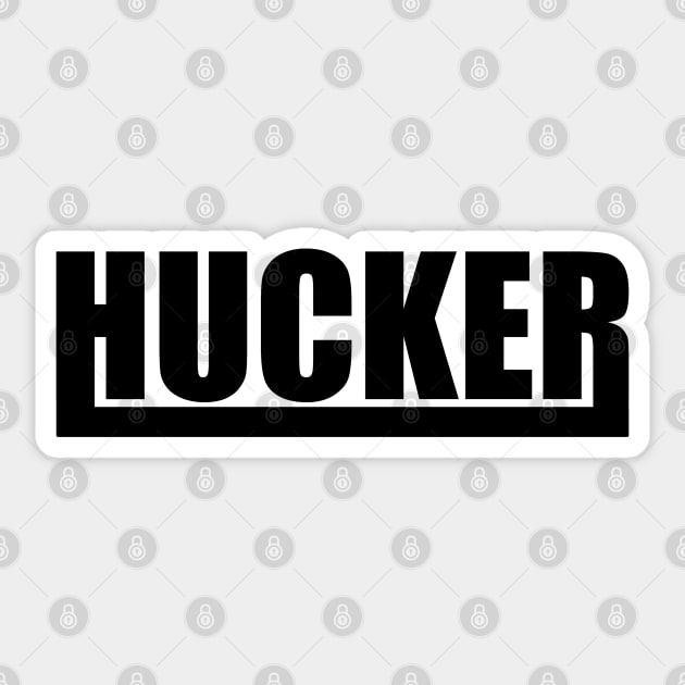 HUCKER FULL UNDERLINE - Bmx - Sticker | TeePublic