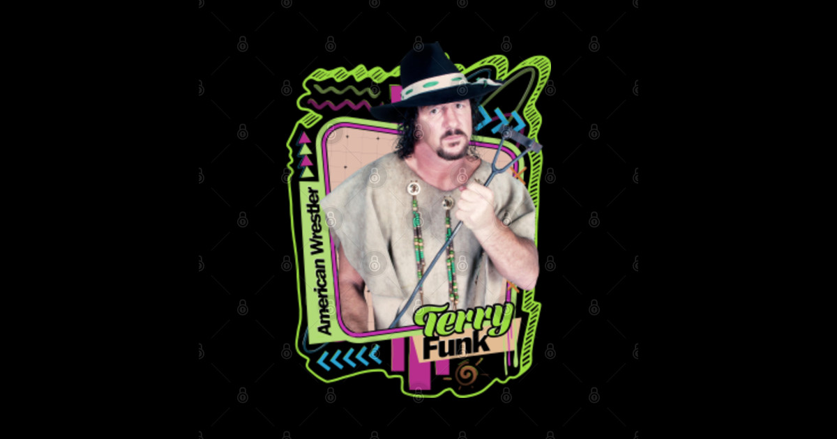 Terry Funk RIP - American Wrestler - Terry Funk - Sticker | TeePublic