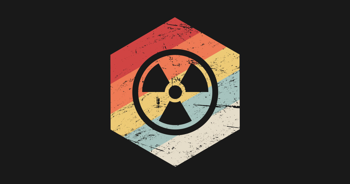 Retro Vintage Nuclear Radiation Symbol - Radiation - Posters and Art ...