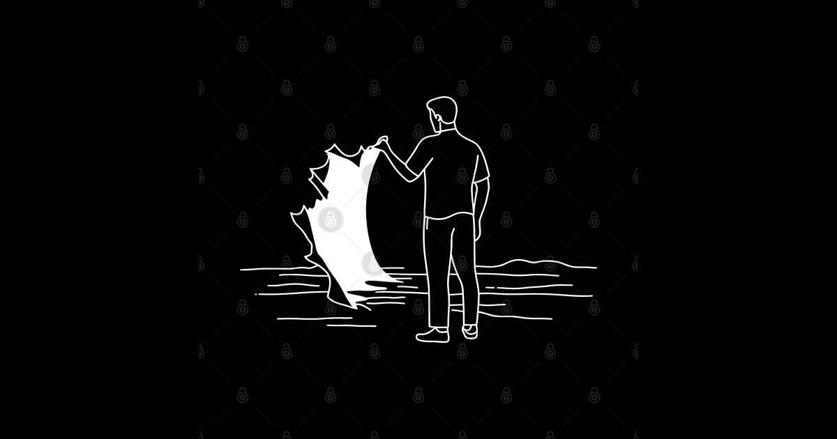 Breaking the Illusion - Line Art - Sticker | TeePublic