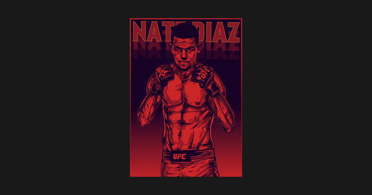 Nate Diaz Pop Art - Nate Diaz - T-Shirt | TeePublic