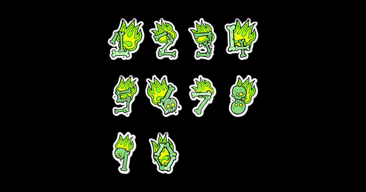 Numberblocks Fire Skeleton Halloween Edition - Numberblocks 1 ...