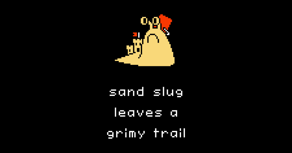 Unlikely Monsters - Sand Slug - Sand Slug - Sticker | TeePublic