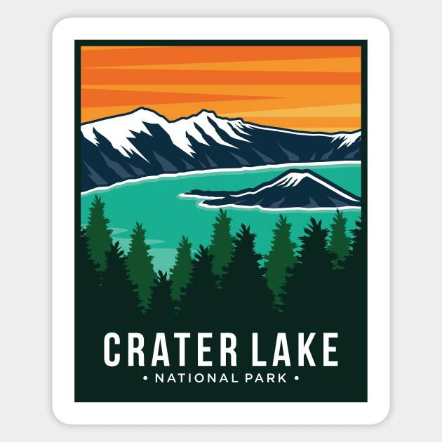 Crater Lake National Park - Crater Lake National Park - Sticker | TeePublic