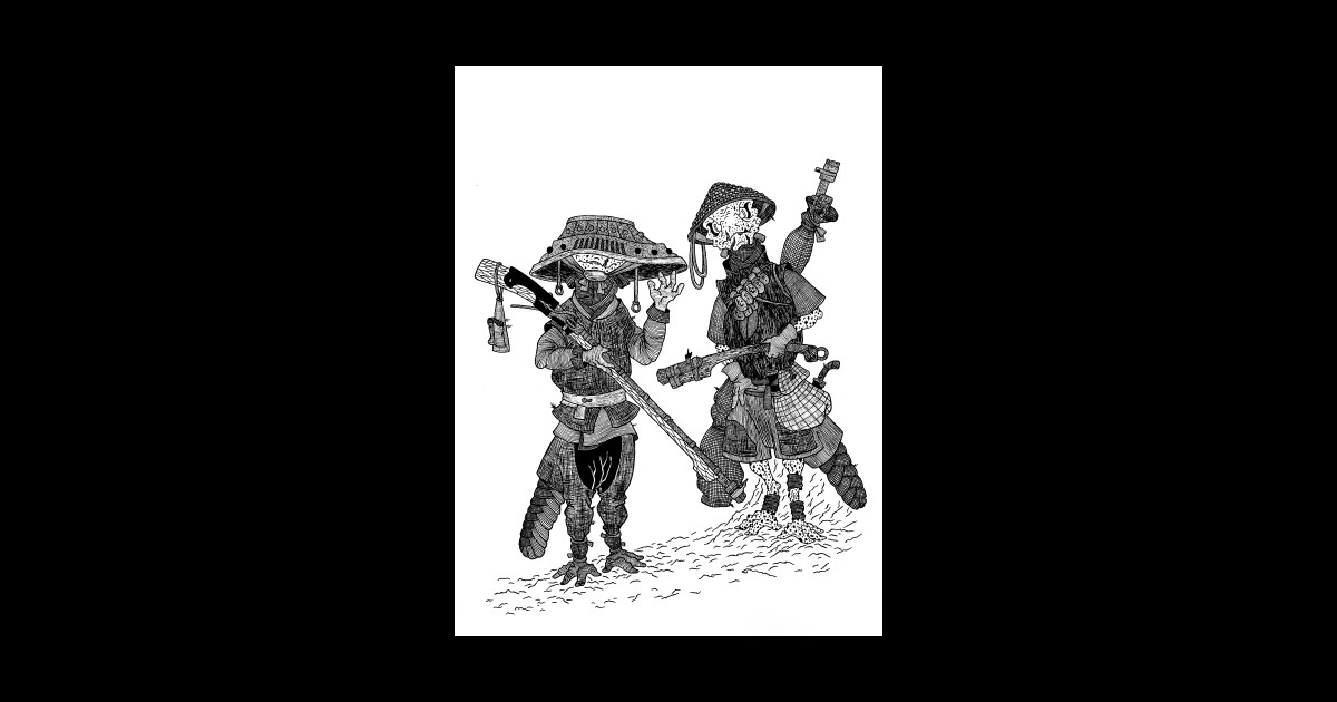 Death from nowhere: Swamp Army sniper team. - Black And White - Sticker ...
