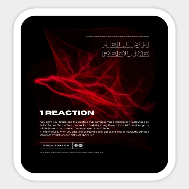 Hellish Rebuke Dnd 5e Spells Tarot Card Dungeons and Dragons Gift - Dnd ...