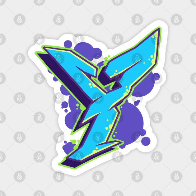 Letter Y - Graffiti Street Art Style - Graffiti Letter - Magnet | TeePublic