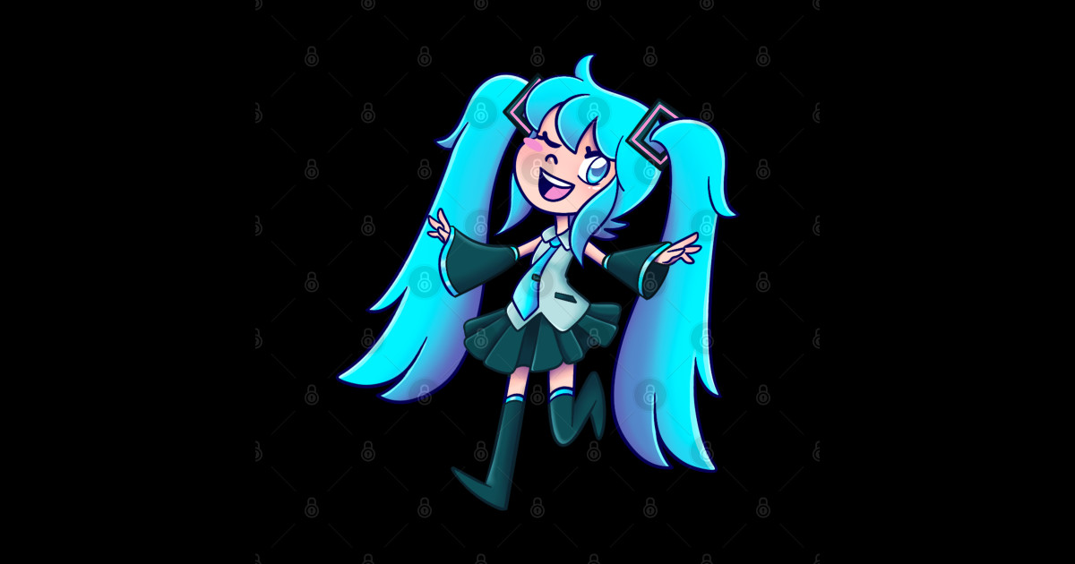 Miku 01 - Hatsune Miku - Sticker | TeePublic