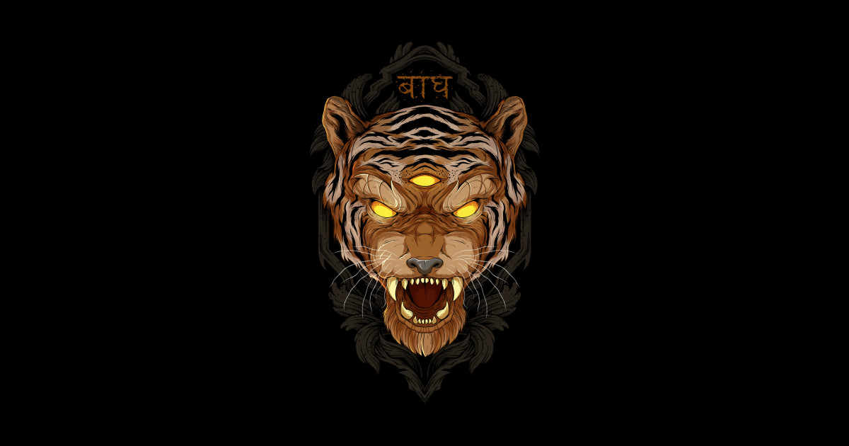 Baagh - Tiger - Sticker | TeePublic