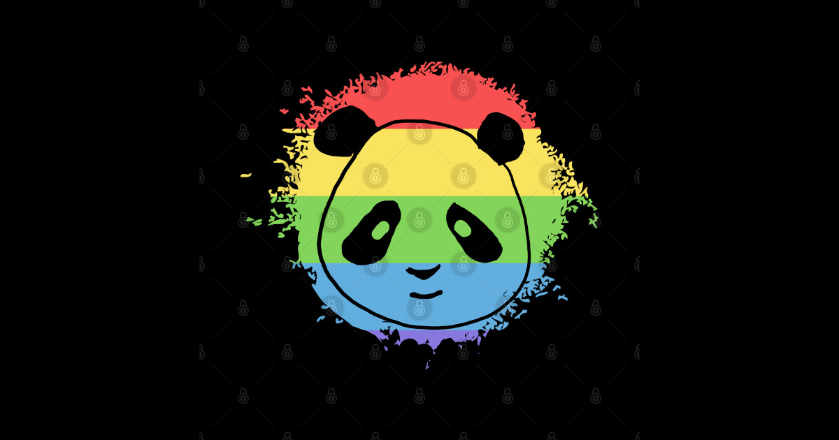 PROUD PANDA - Pride - Sticker | TeePublic