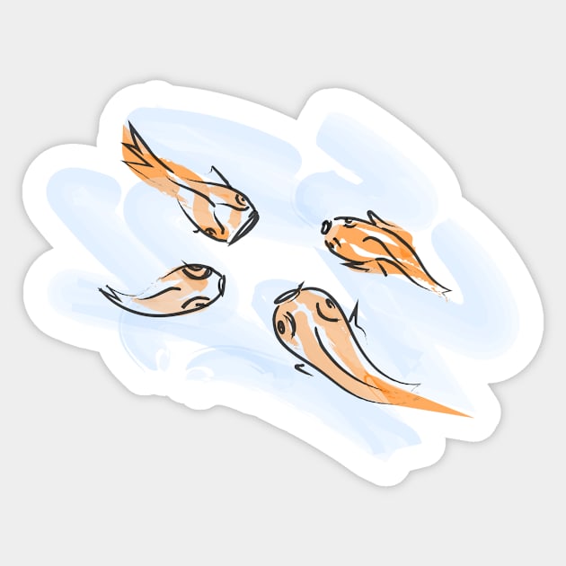Koi Pond - Koi Fish - Sticker | TeePublic