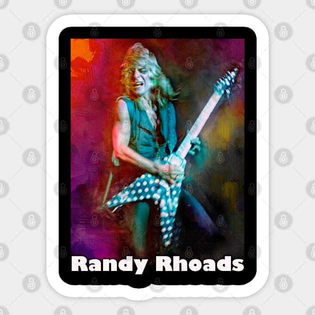 Randy Rhoads Guitar Wizard - Randy Rhoads - Sticker | TeePublic