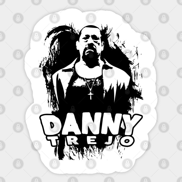 Danny Trejo Digital illustration design - Danny Trejo - Sticker | TeePublic