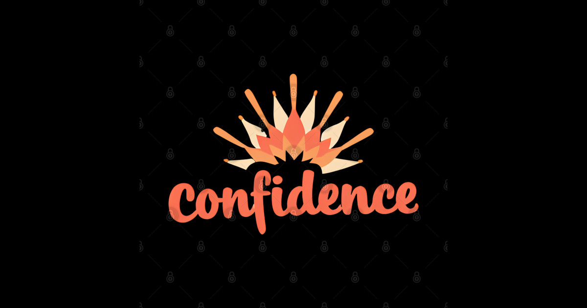 Confidence Typography – Bold Motivational - Confidence - Sticker ...