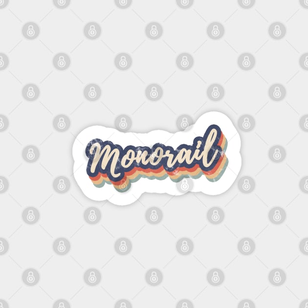 Monorail Retro Vintage - Monorail - Sticker | TeePublic