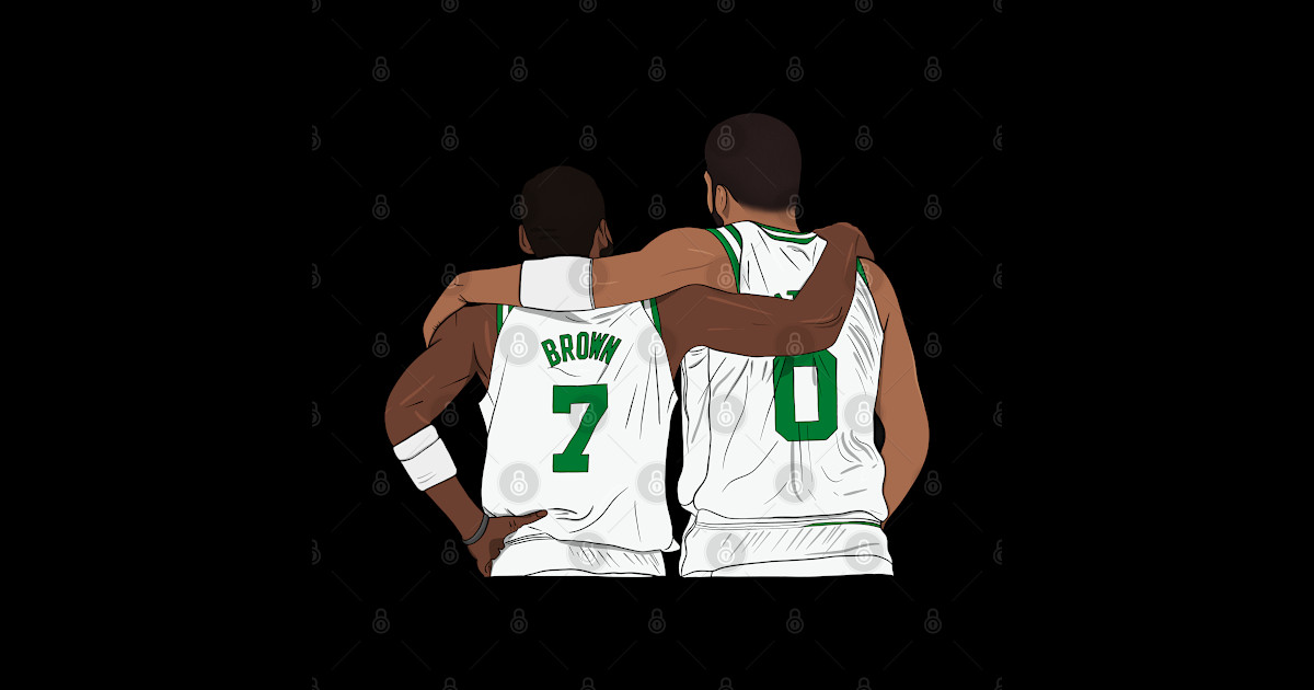 Jayson Tatum & Jaylen Brown Boston Duo - Boston Celtics - Sticker ...