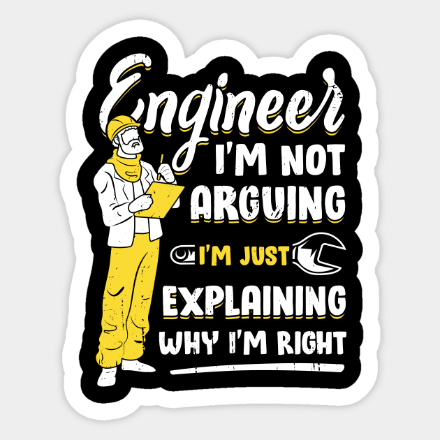 Funny Engineering Engineer Gift - Engineer - Sticker | TeePublic