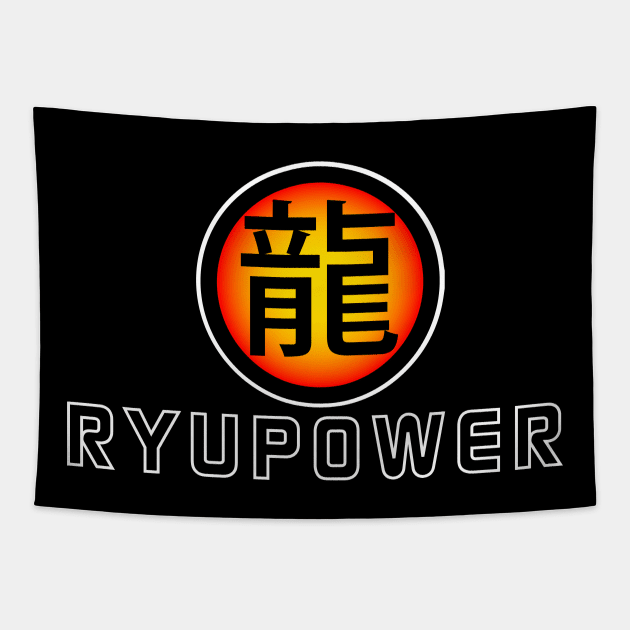 Power of the Dragon: Ryu Kanji logo Sticker - Dragon - Tapestry | TeePublic