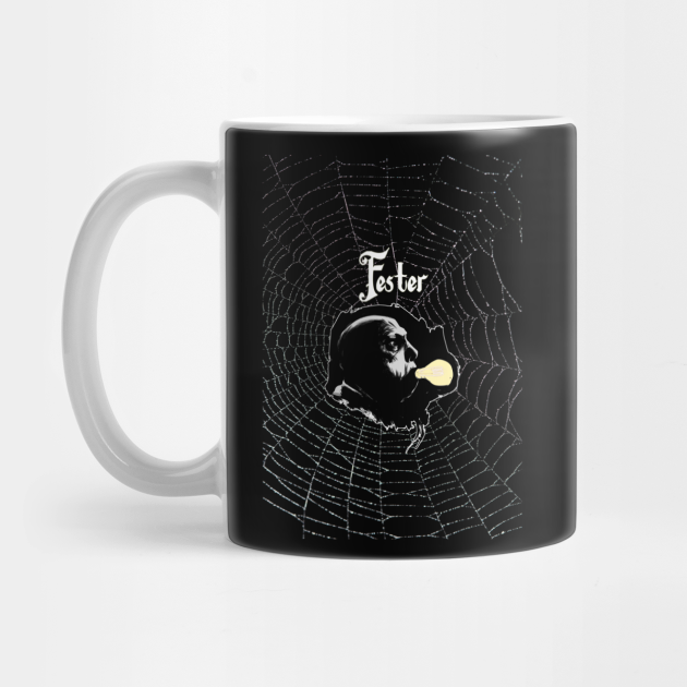 Uncle Fester - Light Bulb With Spider Web Background. - Addams Family ...