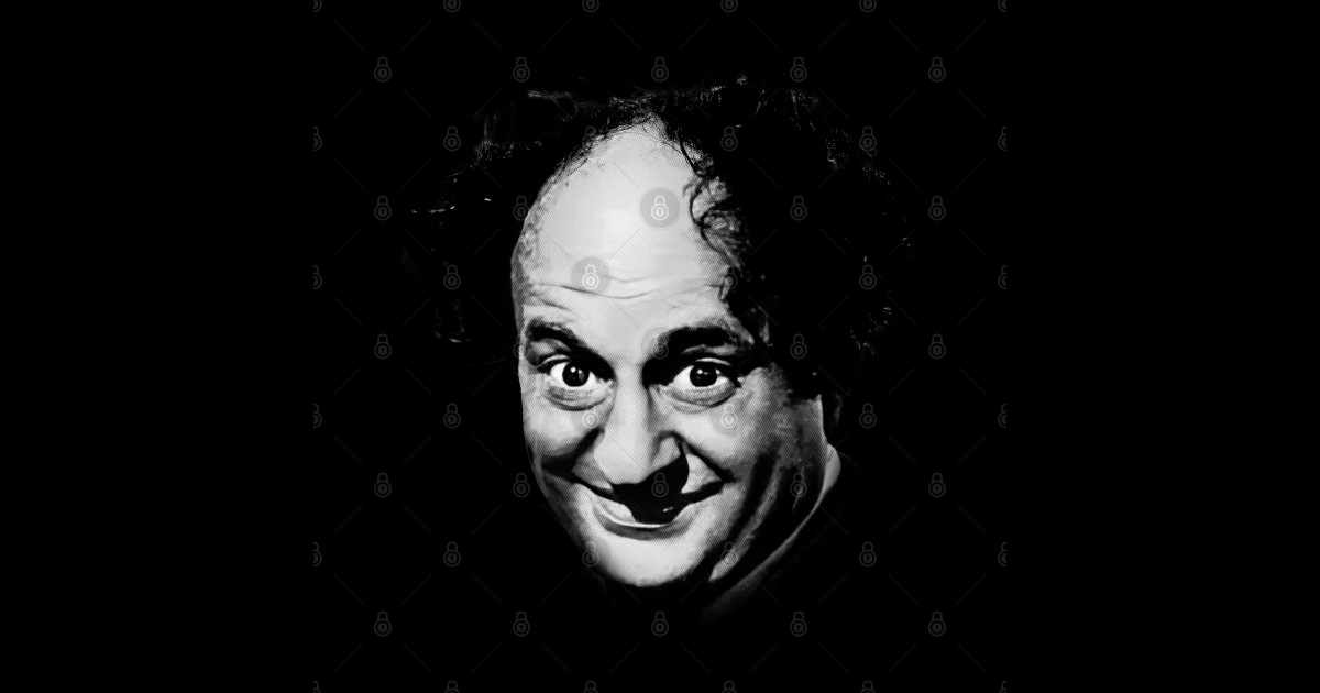 Vintage Larry Fine // The Three Stooges - Larry Fine - Sticker | TeePublic