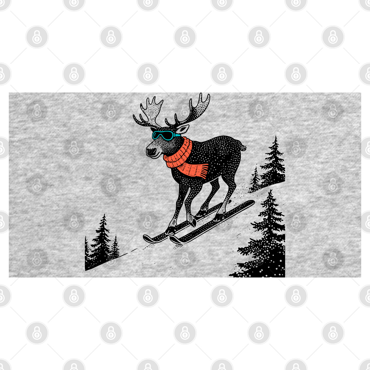 Slope Moose - Ski Moose - T-Shirt | TeePublic