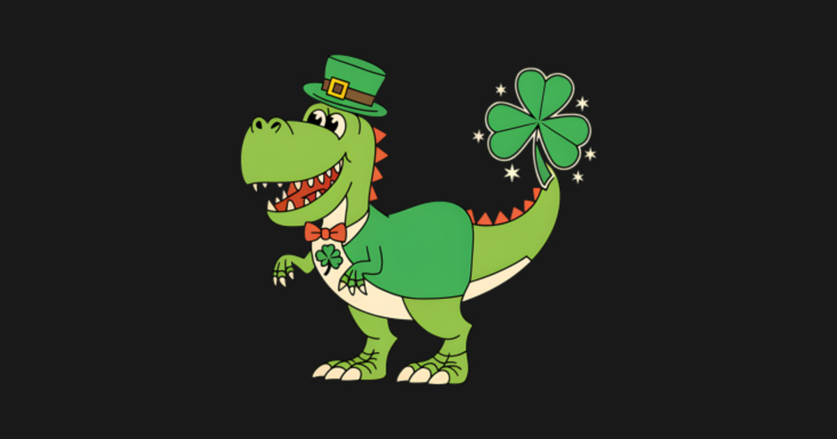 Kid's Dinosaur Shamrock St Patrick's Day - St Patricks Day - T-Shirt ...