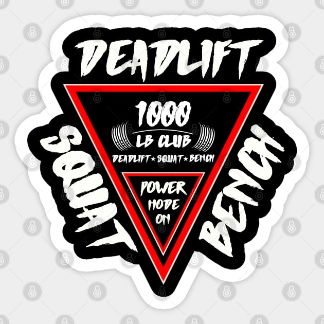 Squat Bench Deadlift Powerlifting - Squat Bench Deadlift - Sticker ...